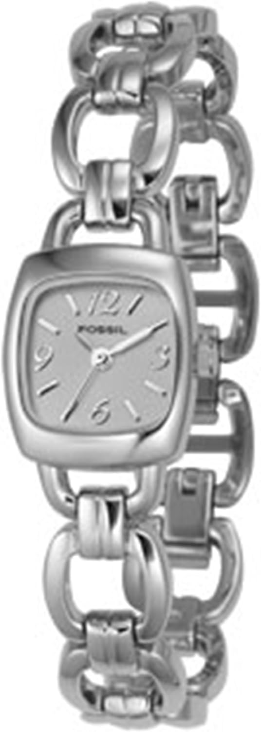 Fossil ES1646 Stainless Steel Ladies Analogue Silver Dial Bracelet ...