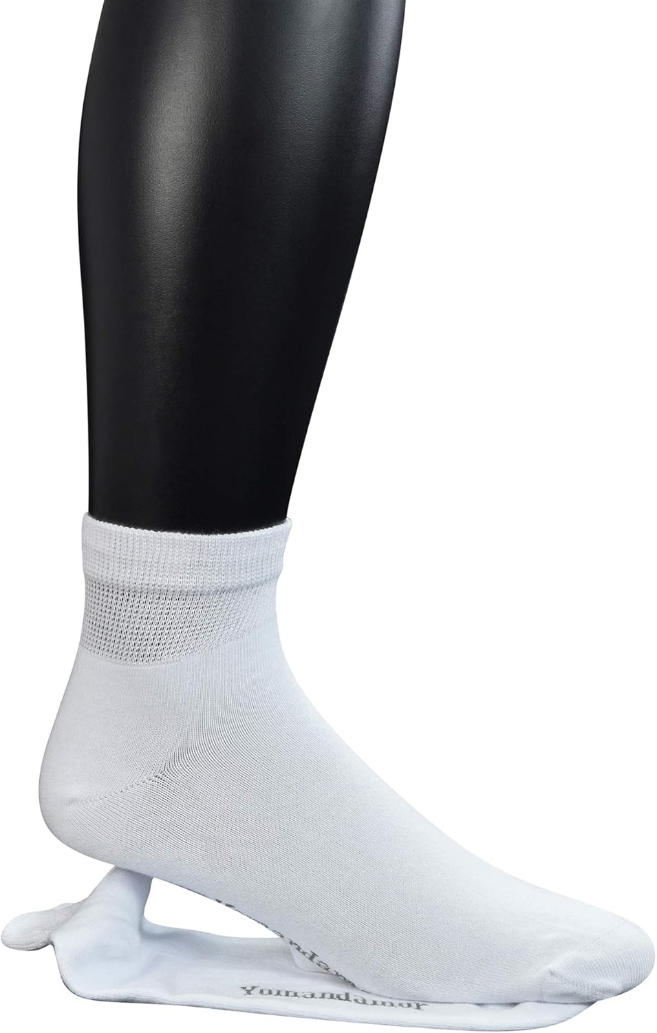 Amazon.com: Yomandamor Mens Coolmax Ankle Wide Stretched Diabetic Socks ...