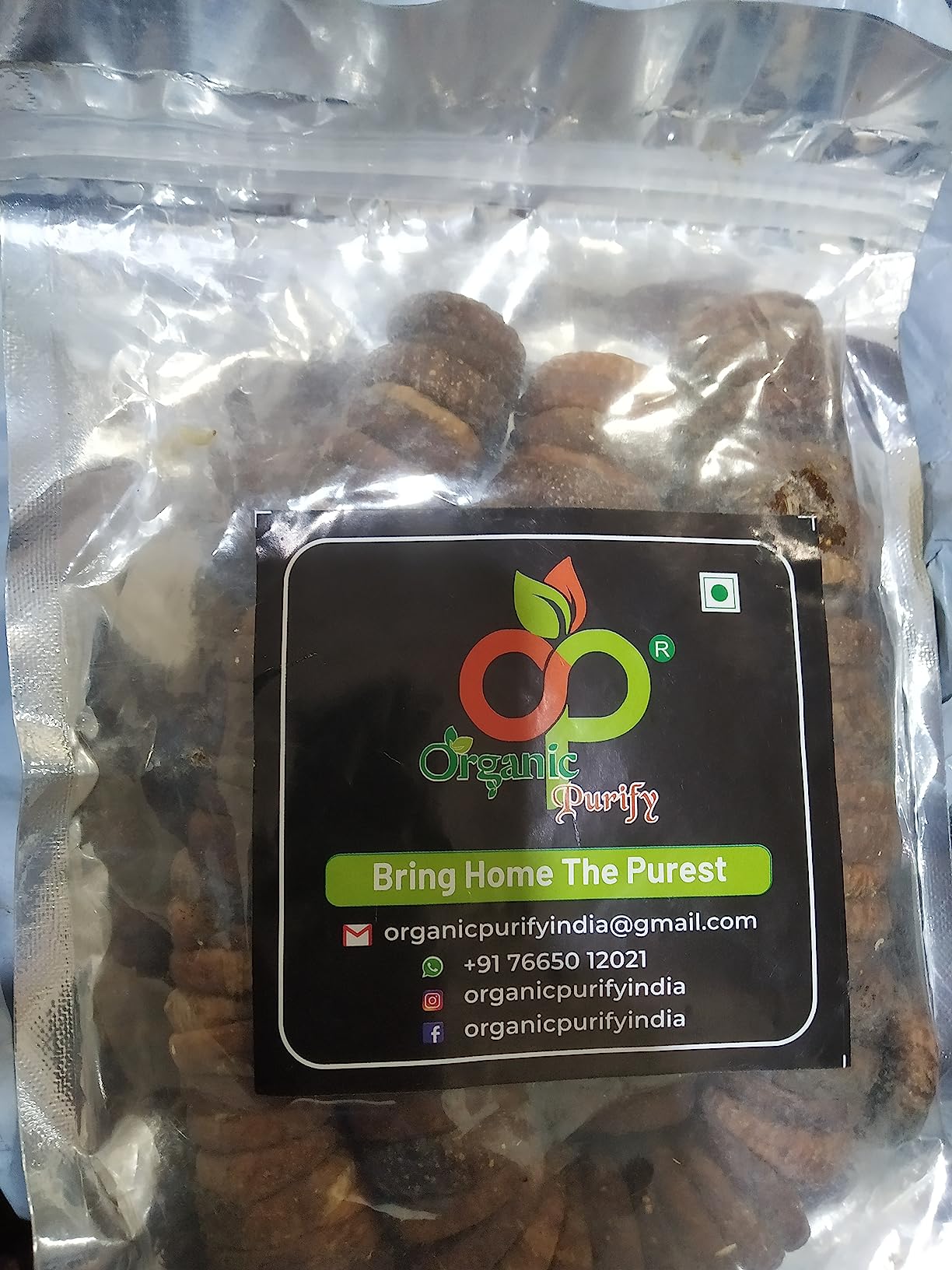 Organic Purify Premium Afghani Anjeer Dried Figs 500GM : Amazon.in ...