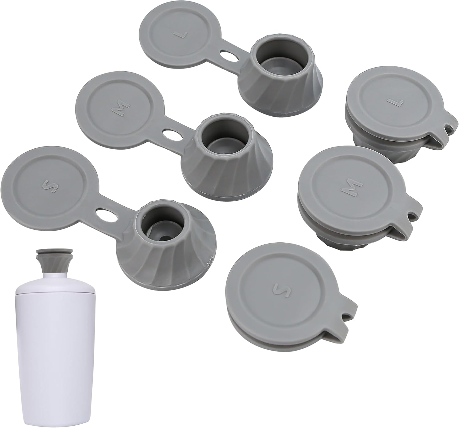 Amazon.com: 6pcs Bottle Emptying Kit Cap for Upside Down Dispenser ...