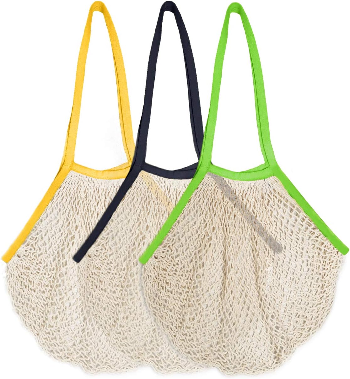 Amazon.com: Reusable Cotton Mesh Produce Bags - 100% Organic Cotton ...
