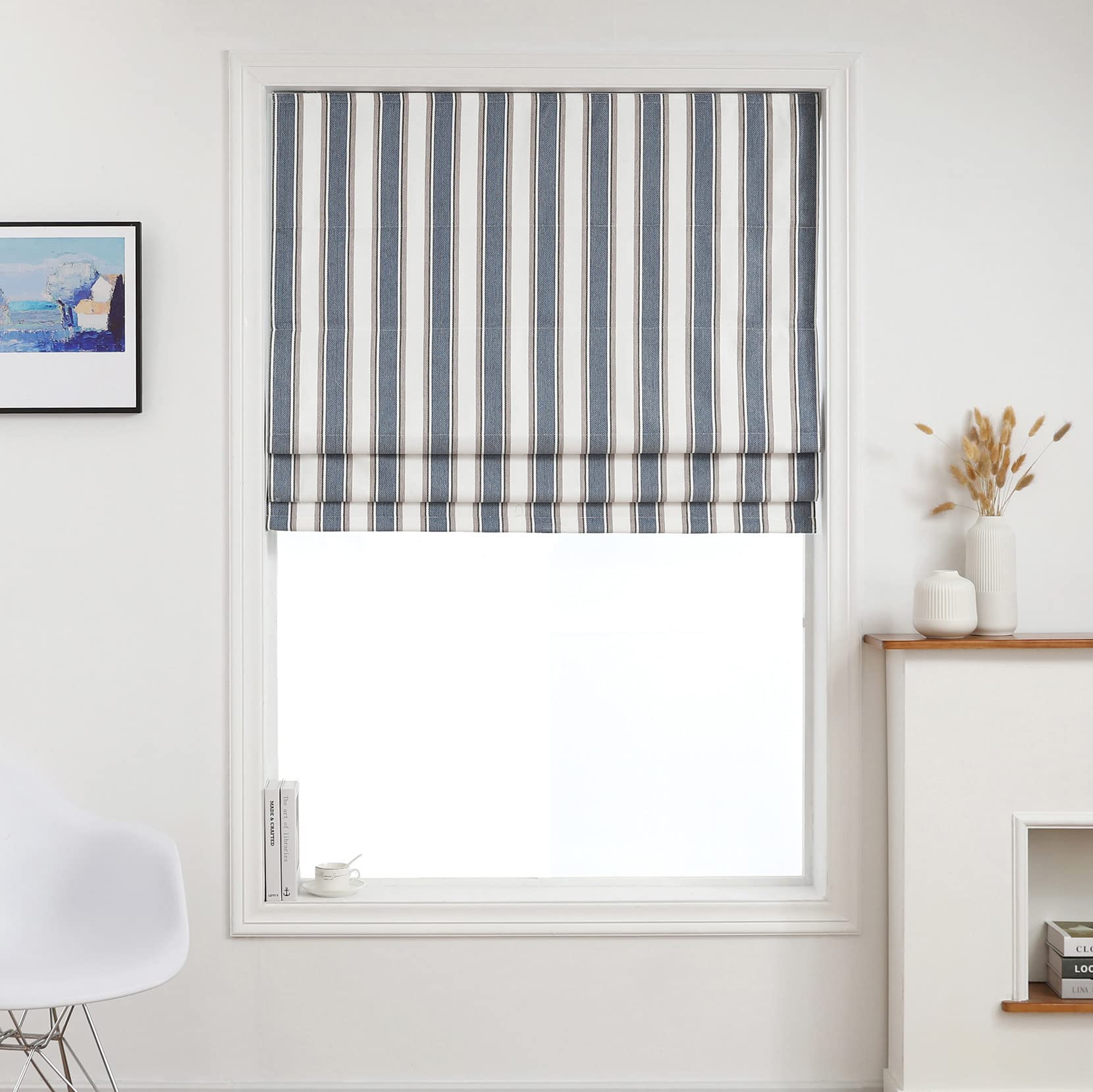 Amazon.com: Everyday Celebration Roman Shades for Windows, 100% ...