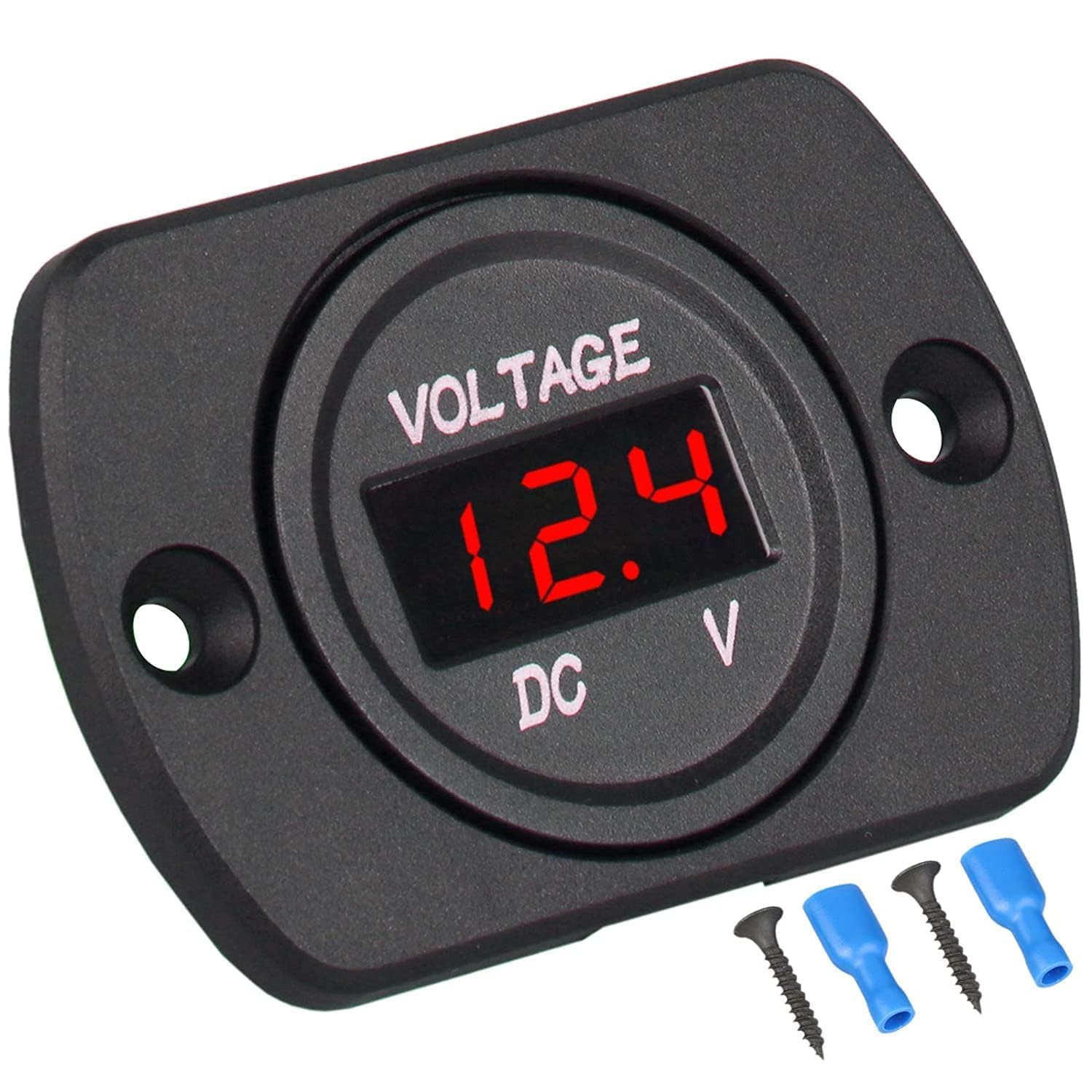 Snapklik.com : DC Volt Meter 12V, Battery Voltage Gauge 12V, Digital ...