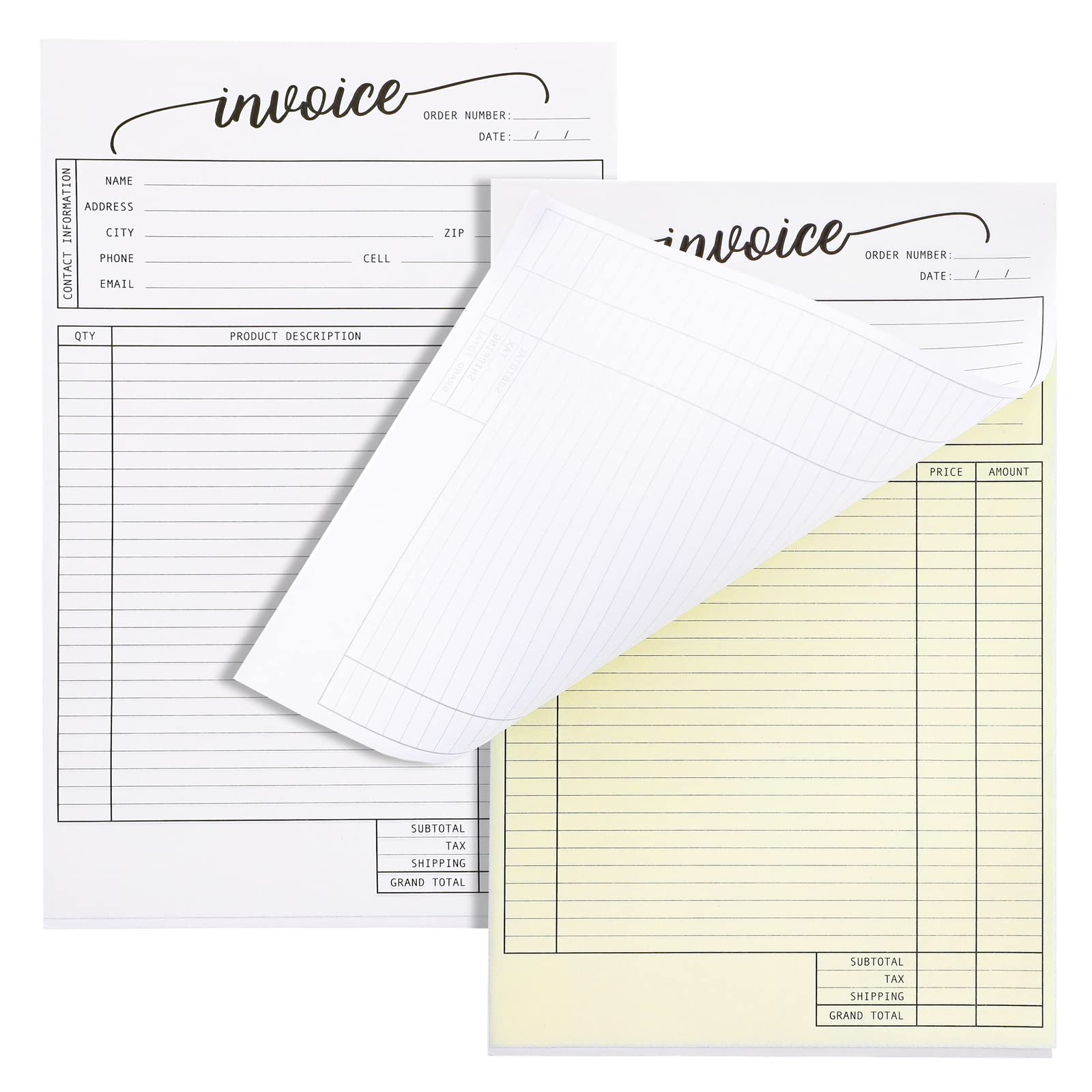 Buy 2 Pack Carbonless Work Order Forms With Copy Invoice Book For buy-2-pack-carbonless-work-order-forms-with-copy-invoice-book-for