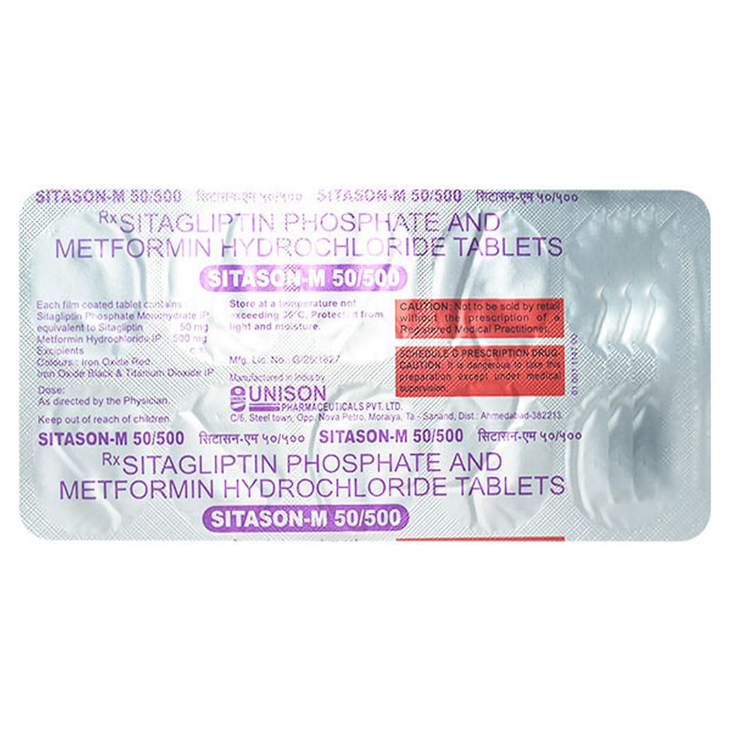 Sitason-M 50/500 -Strip of 10 Tablets : Amazon.in: Health & Personal Care