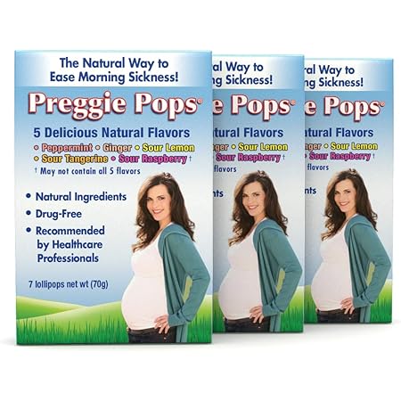 Amazon.com: Three Lollies Preggie Pop Drops, Natural Green Apple, 21 ...