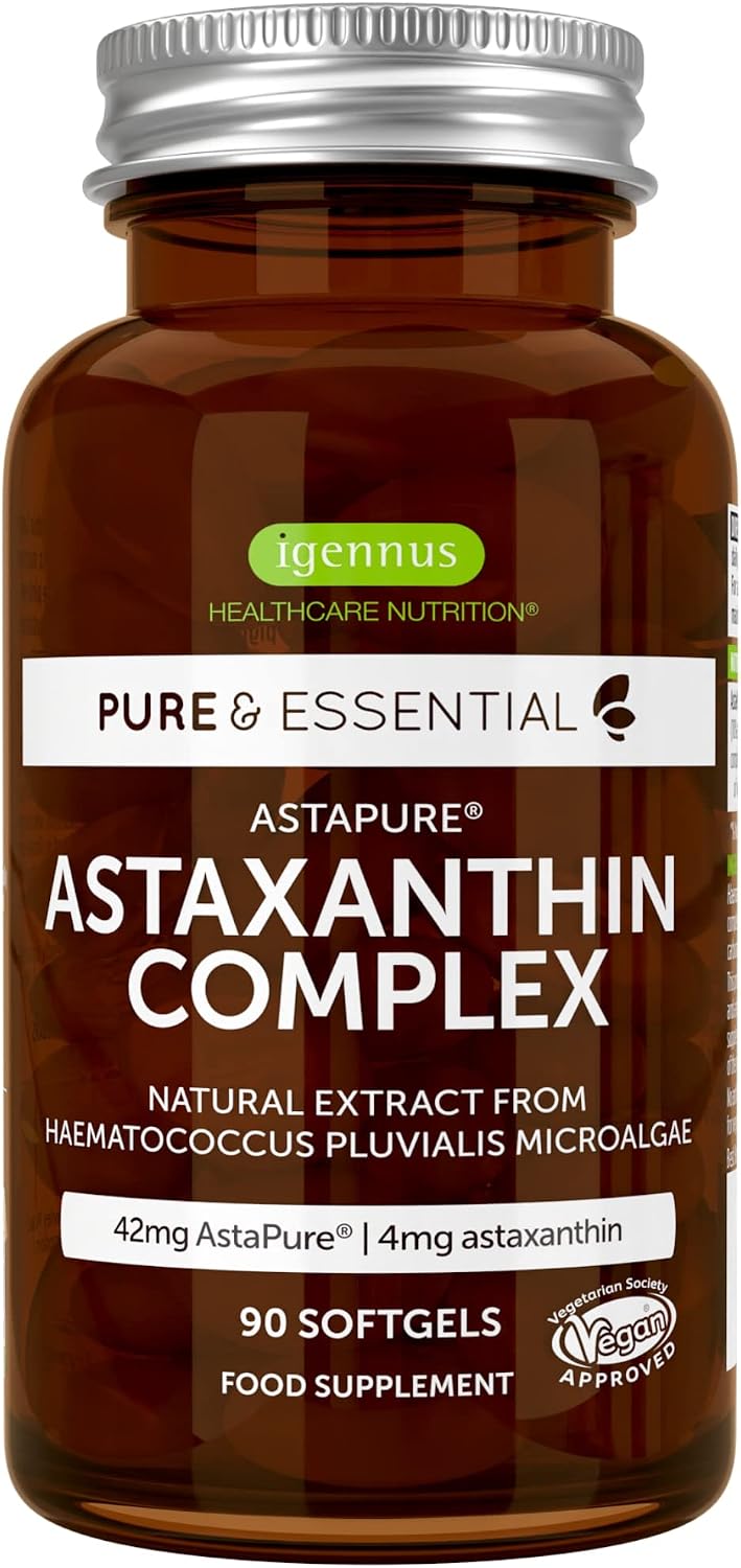 Astaxanthin Complex, 42 mg Astapure Providing 4 mg H. Pluvialis ...