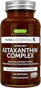 Astaxanthin Complex, 42 mg Astapure Providing 4 mg H. Pluvialis ...