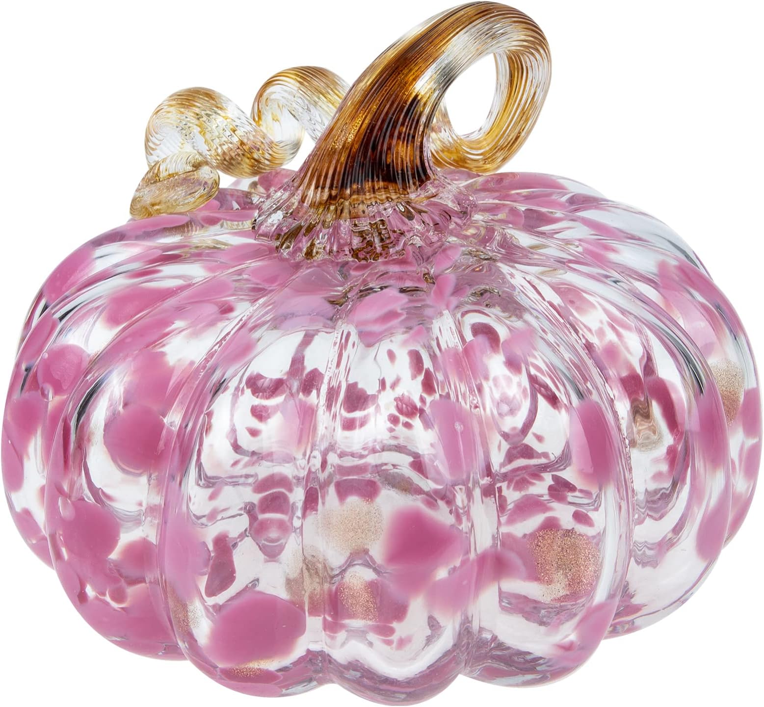 Amazon.com: AOFEGRLT 3" Large Blown Glass Pumpkin Figurine Collectible ...