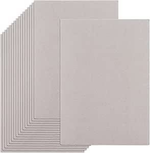 APACALI 50 Sheets A4 Greyboard, 1000 Micron Chipboard Sheets A4, Mount ...