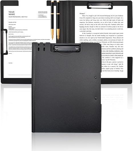 Amazon.com: VANRA Clipboard Folder A4 File Cover Clipboards with Double ...