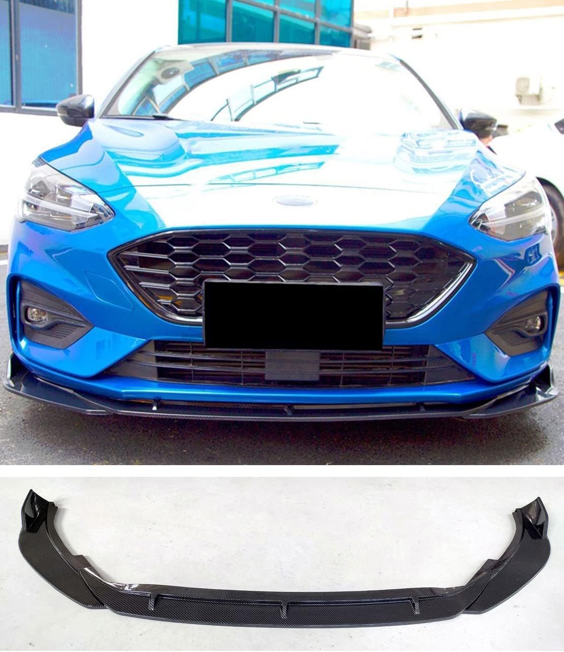 KJGE Frontlippe Spoiler für Ford Focus St Line Mk4 2019-2021, Schwarz ...