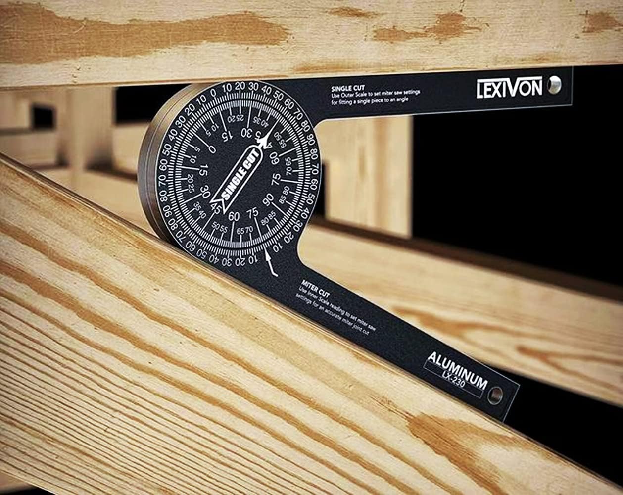 Miter Saw Protractor，7 Inch Aluminum Metal Professional Mitre ...