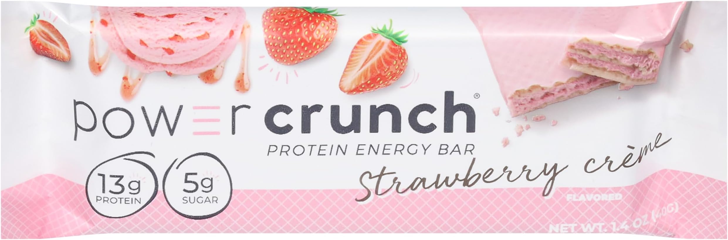 Amazon.com: Power Crunch Protein Energy Wafer Bar - Strawberry Creme ...