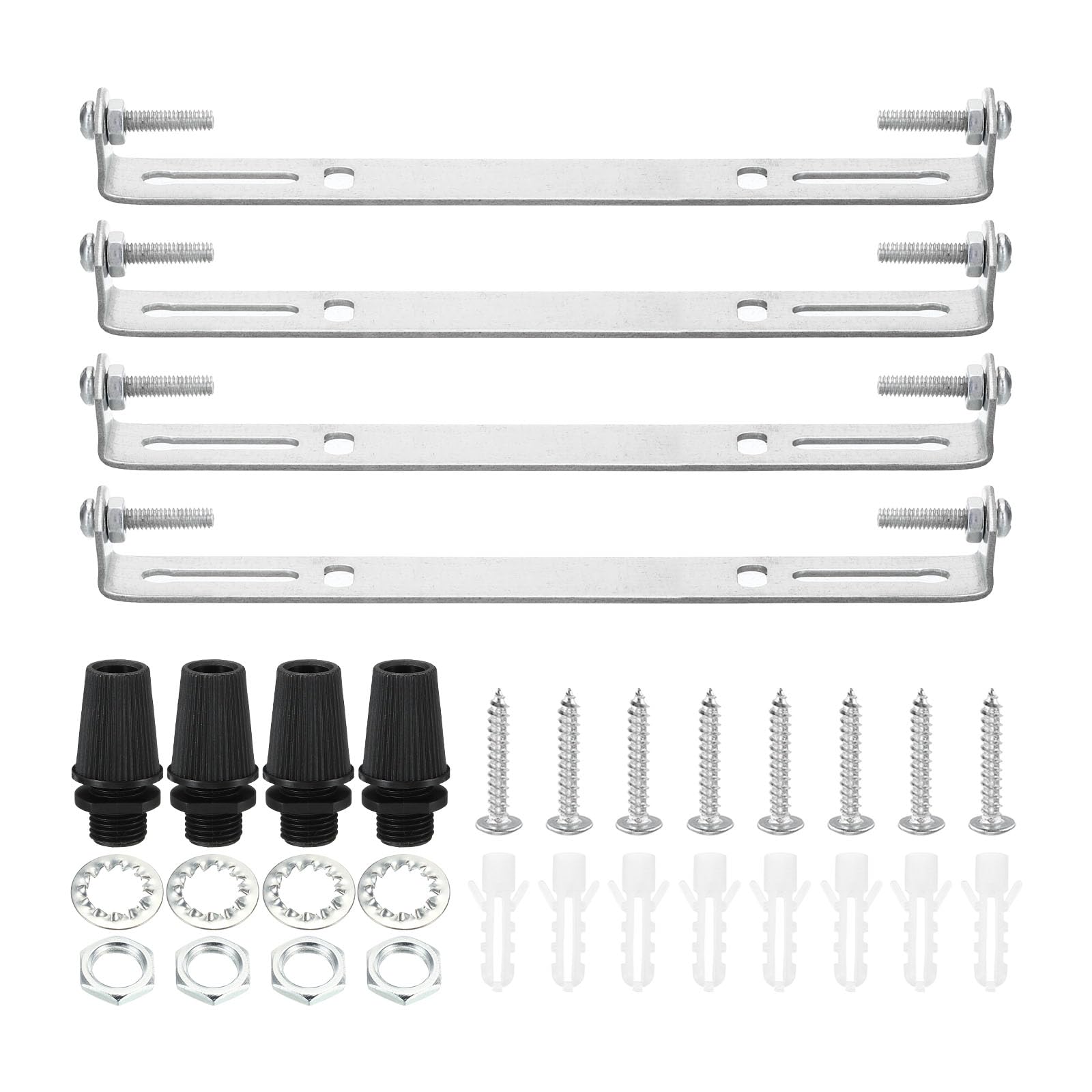 PATIKIL 200mm Ceiling Light Plate Kit, 4 Set Light Fixture Mounting ...