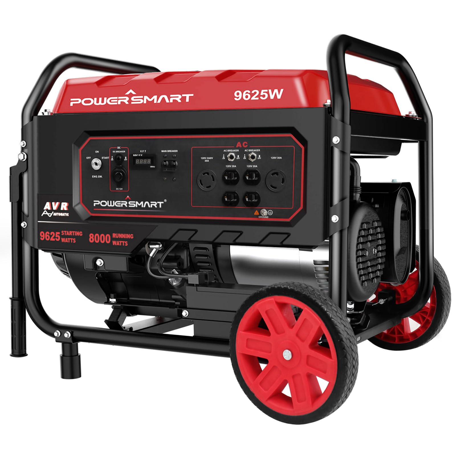 Amazon.com: PowerSmart 9625-Watt Gas Powered Portable Open Frame Inverter Generator with ...
