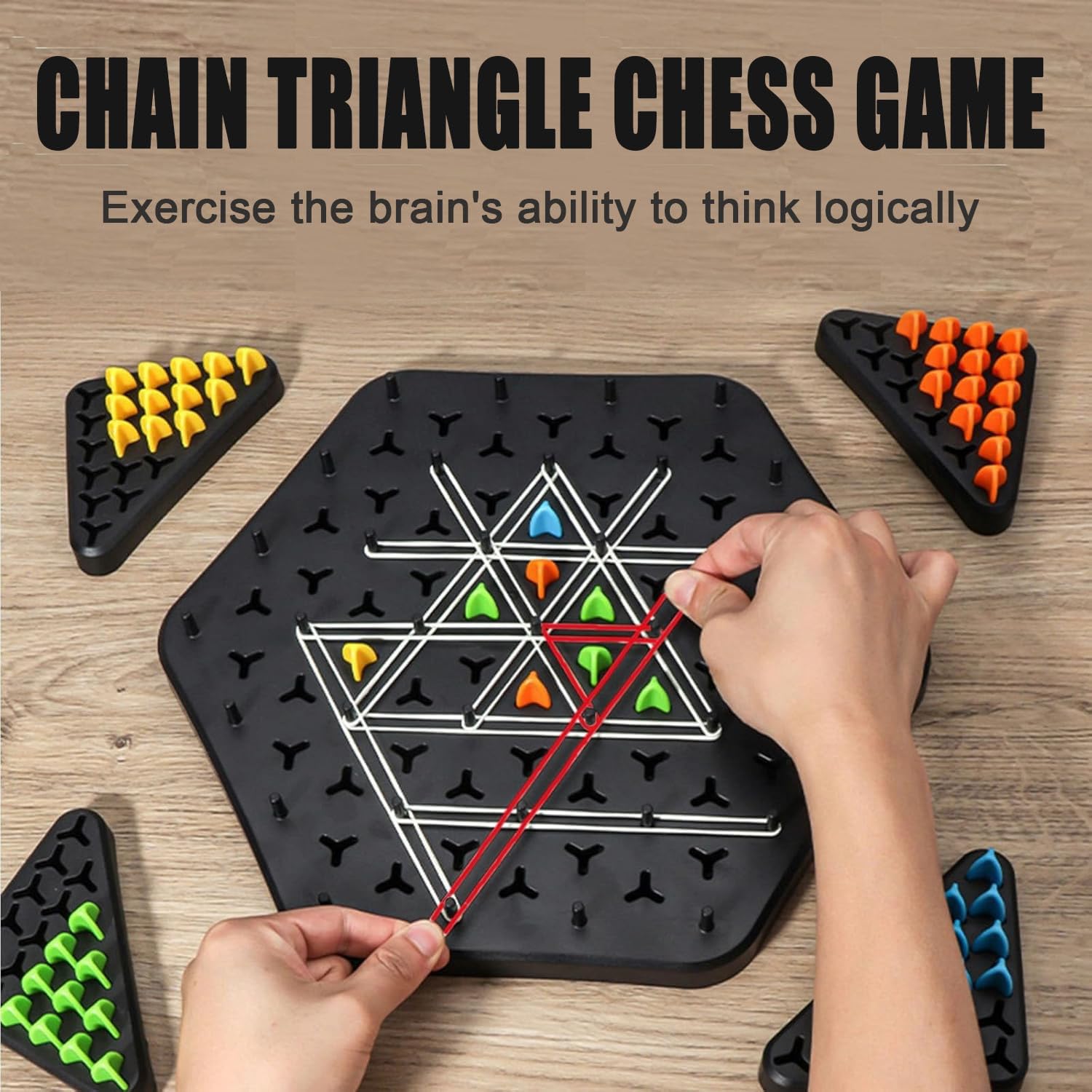 Triangle Chain Game, Fun Triangle Chain Board Game, Territory ...