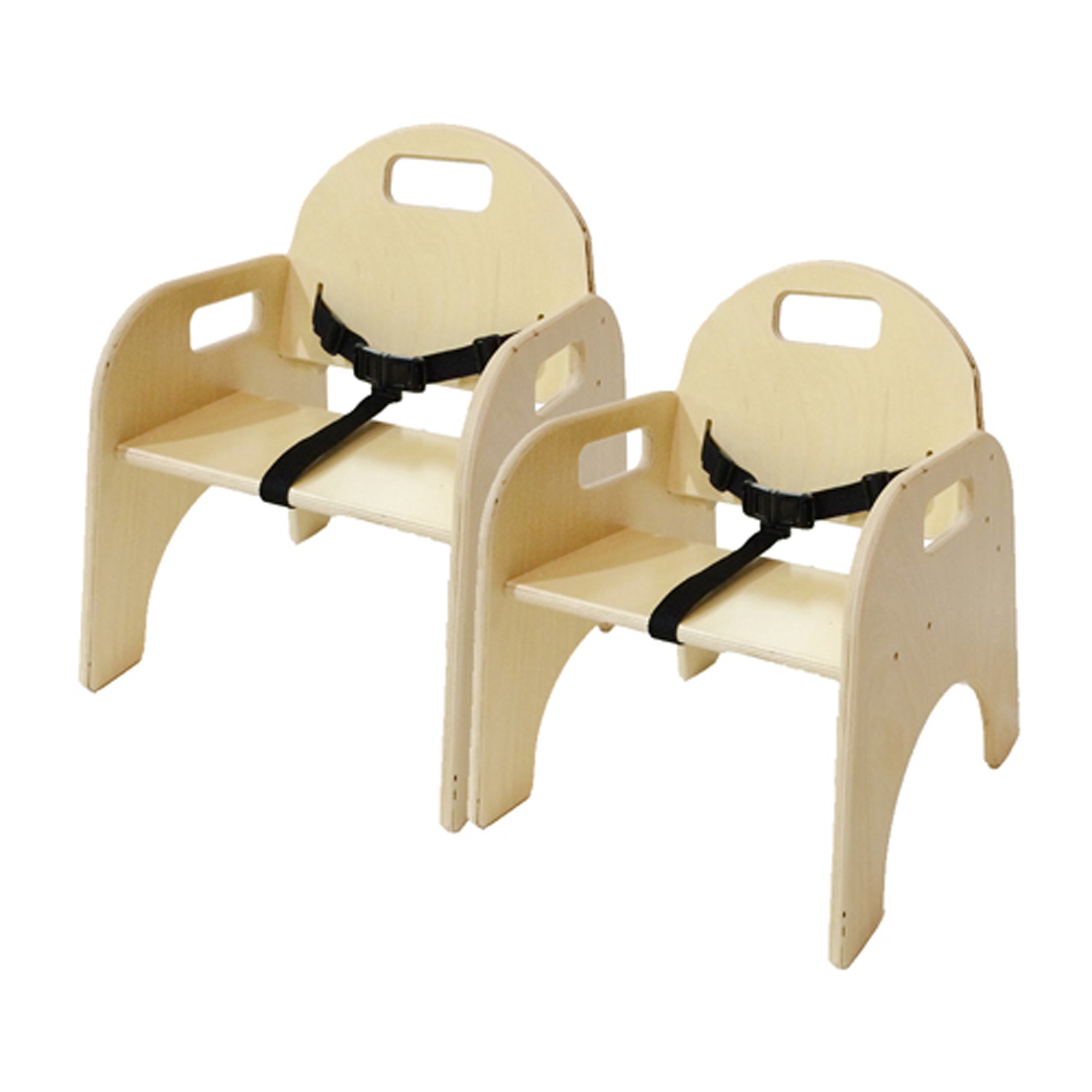 Amazon.com : RRI Goods Wooden Low Chair with 3 Point Safety Harness ...