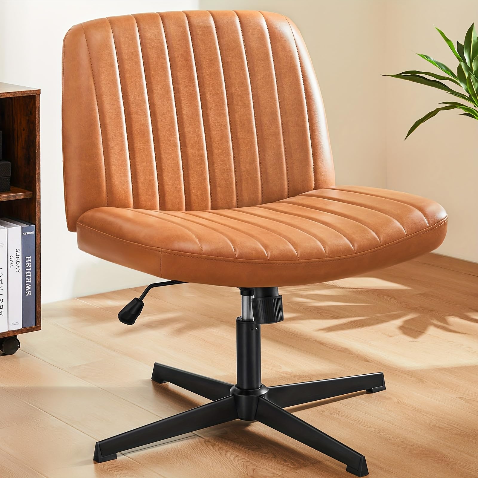 Modern Armless Office Chair Velvet Office Chair Low Back Armless Desk