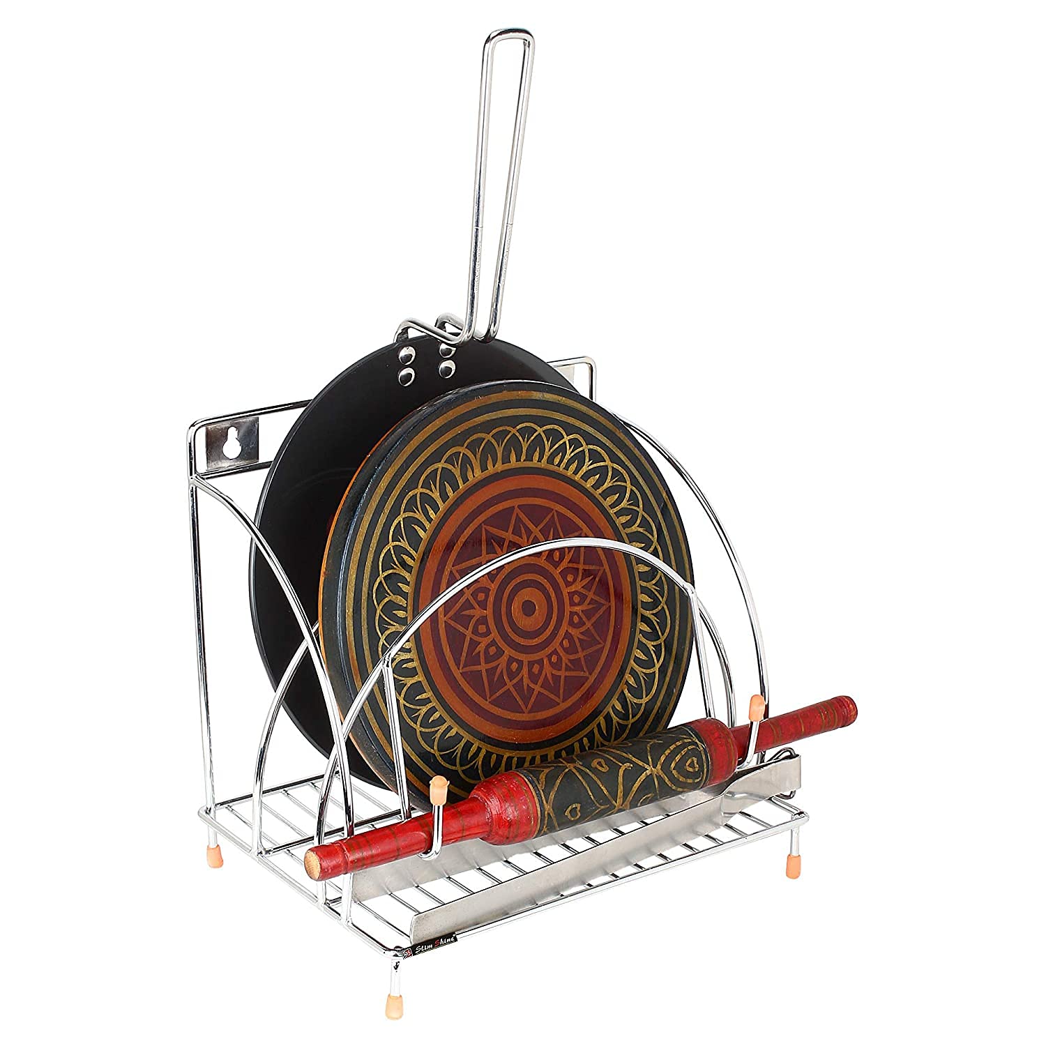 Buy Rollyware Premium 100% Stainless Steel Chakla Belan Tava Stand ...
