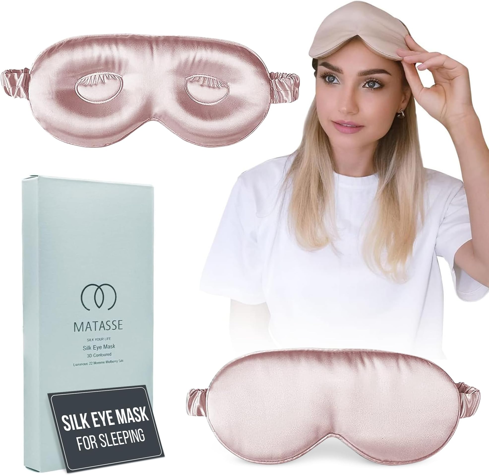 Amazon.com: slip Rose Contour Sleep Mask | Pure Silk, 100% Mulberry ...