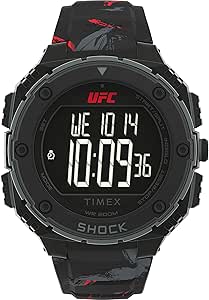 Amazon.com: Timex UFC Men's Shockxl 50mm Watch - Black Strap Digital ...