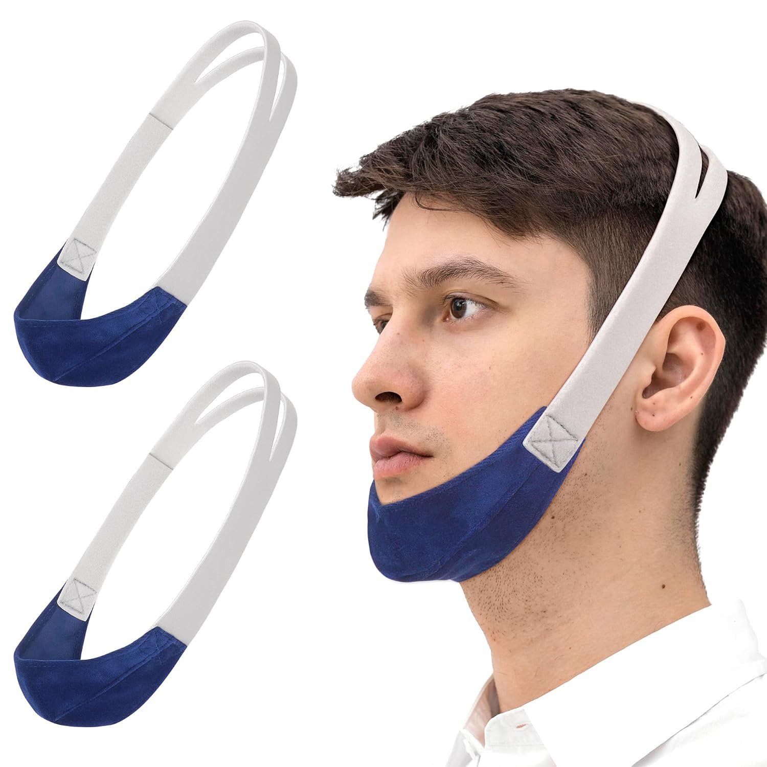 Amazon.com: IDEAR 2PCs Chin Straps for Users, Anti Snoring Chin Strap ...