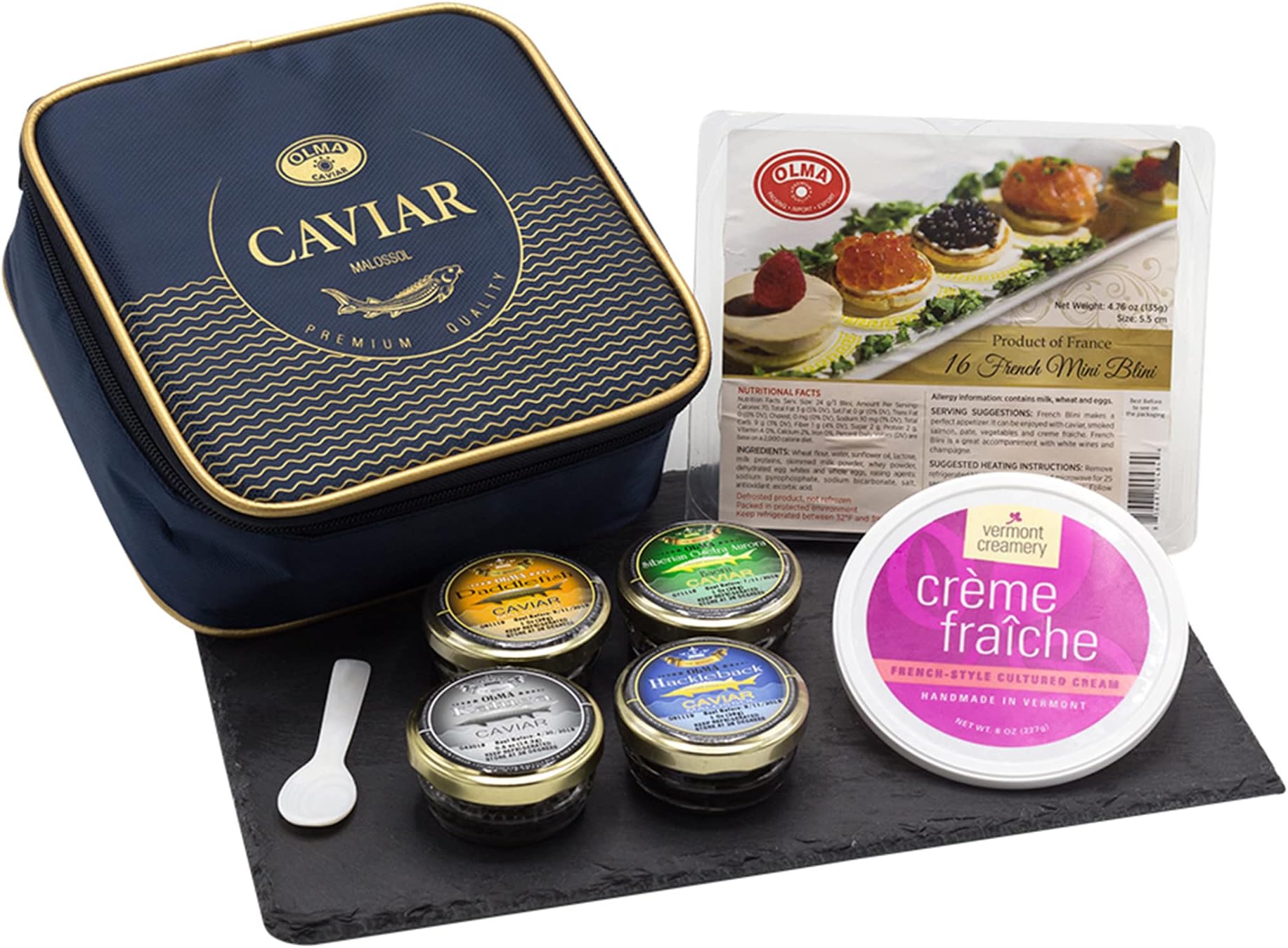 Amazon.com: Marky's Caviar Nations Caviar Gift Basket - 9 PCS ...