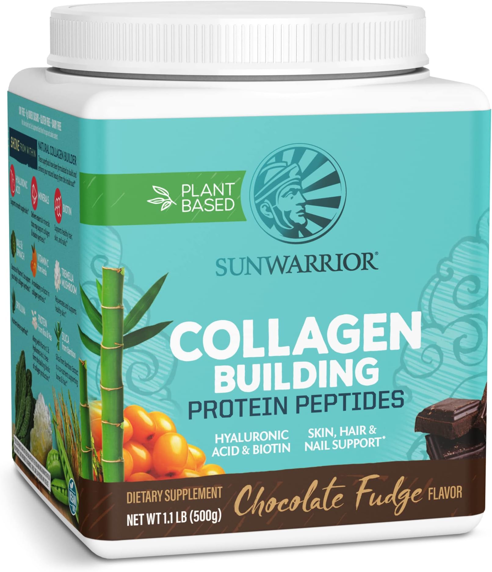 Amazon.com: Sunwarrior Vegan Collagen Building Powder Protein Peptide ...