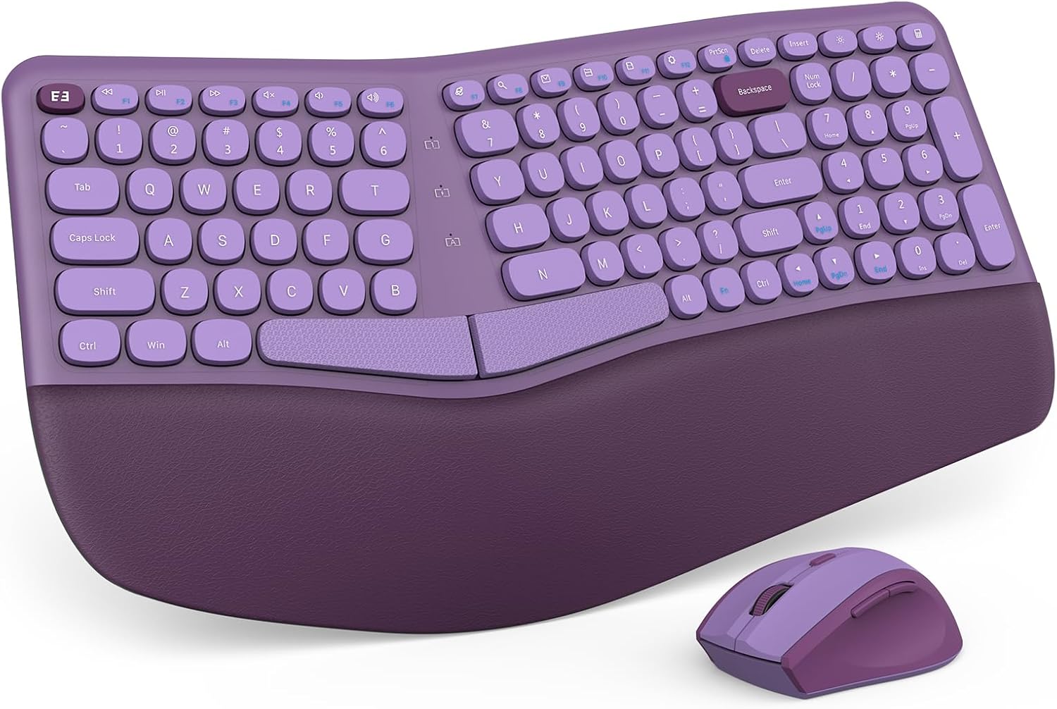 Amazon.com: Ergonomic Wireless Keyboard and Mouse, 2.4Ghz USB Receiver ...