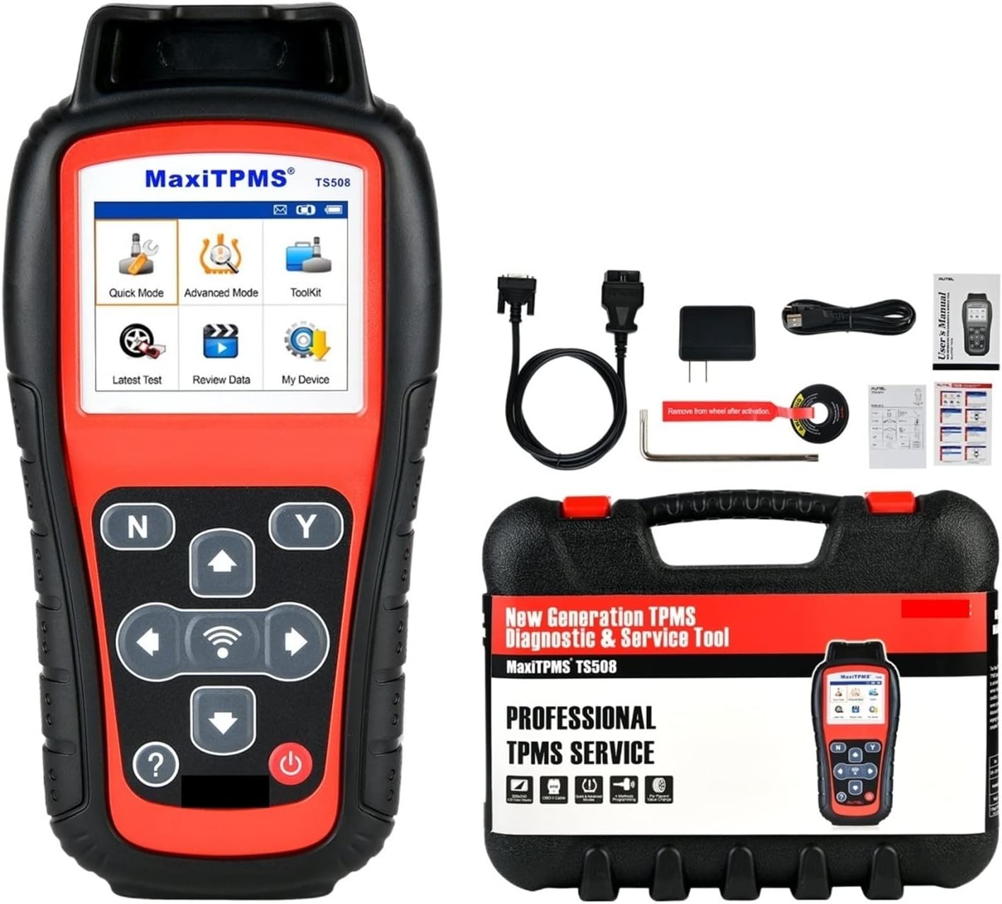 MaxiTPMS TS508 TPMS Tool with MX Sensor Car Diagnostic Tool Kit, TS508K ...