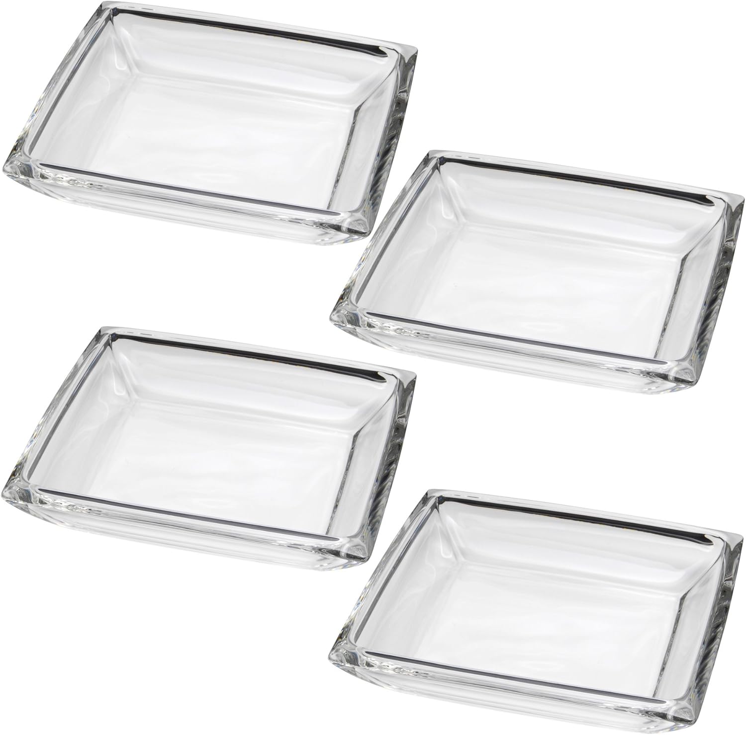 Amazon.com | Anchor Hocking Square Plate, Set of 4: Kitchen Products ...