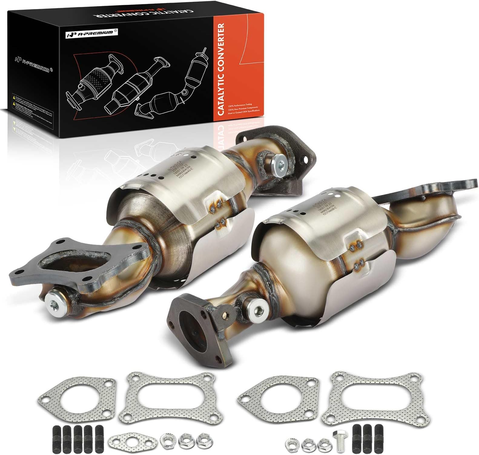 Amazon.com: A-Premium Front 2-PC Catalytic Converter Kit Direct-Fit ...