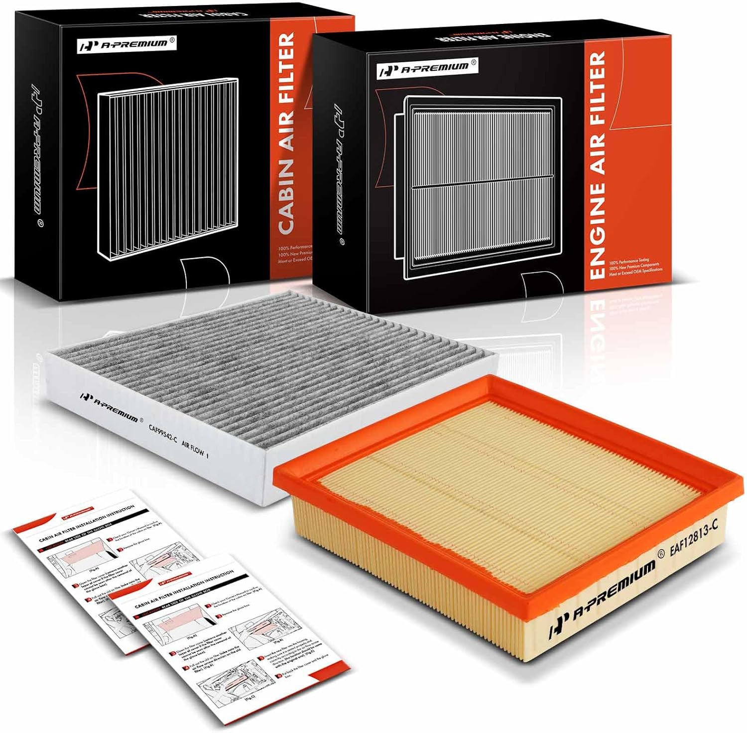 Amazon.com: A-Premium Engine & Cabin Air Filter w/Activated Carbon ...