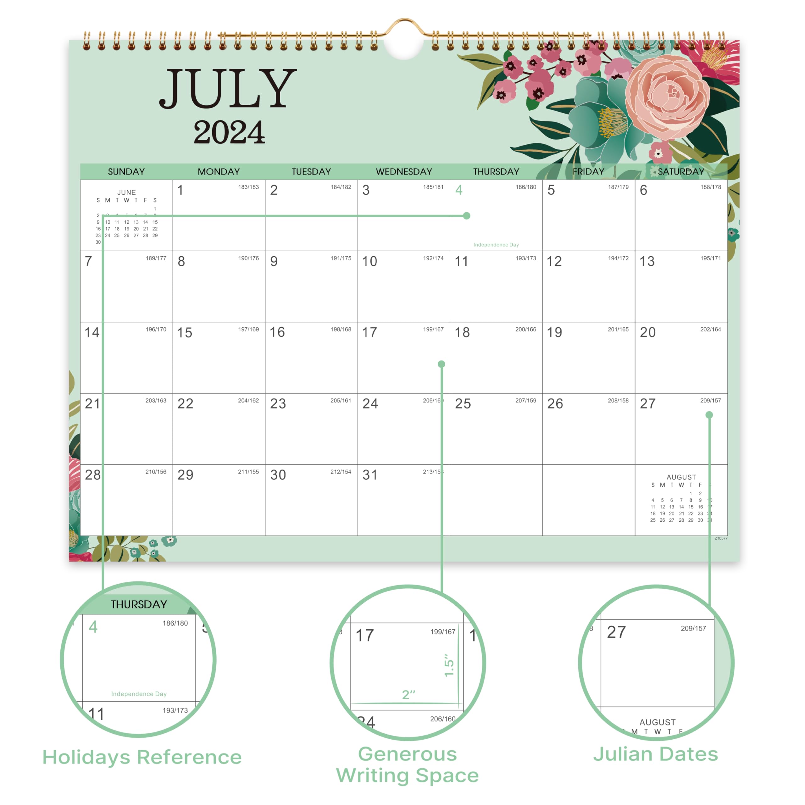 Snapklik.com : 2024-2025 Wall Calendar - Calendar 2024-2025, 15"x 11.5 ...