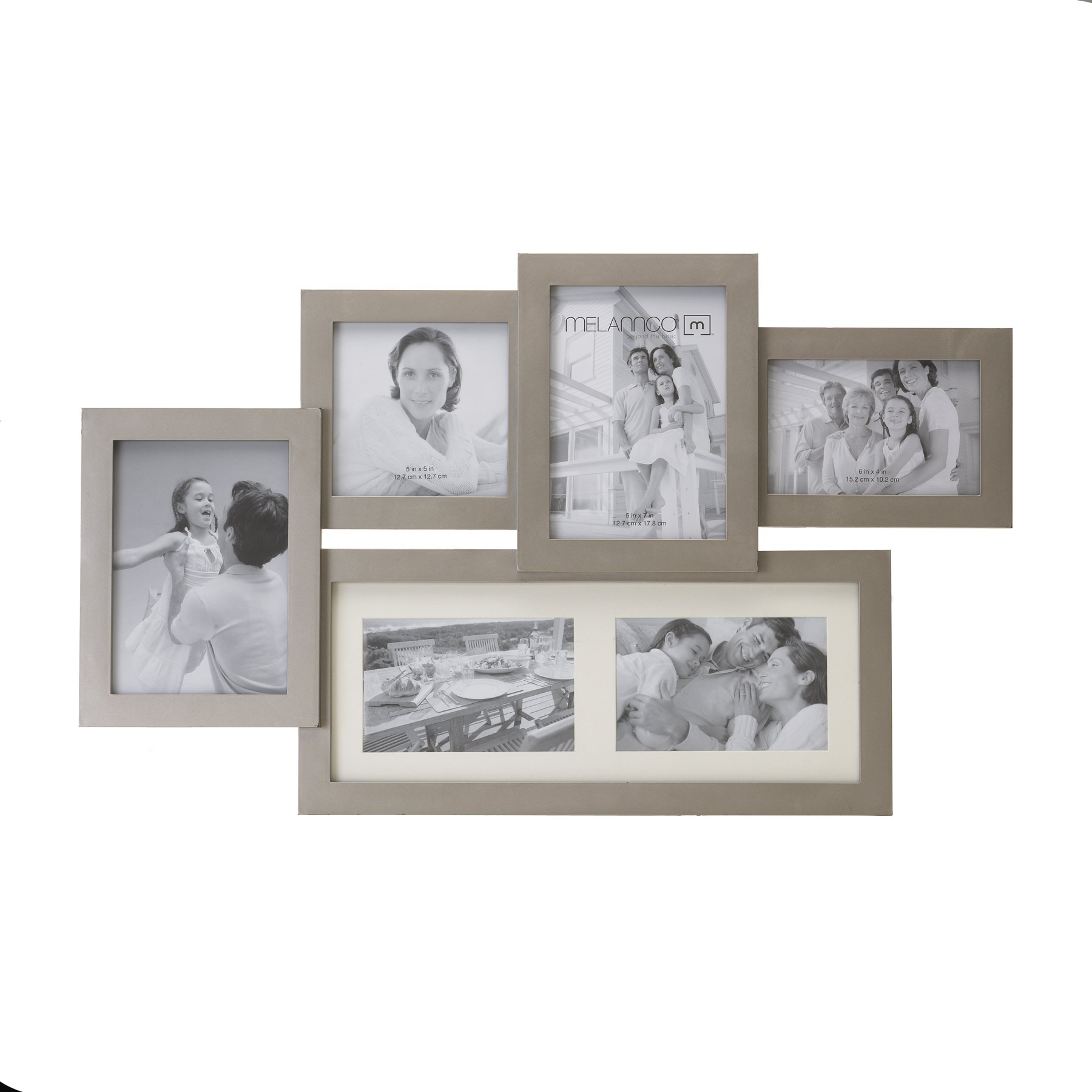 Amazon.com - Melannco Plastic Collage Frame, Champagne