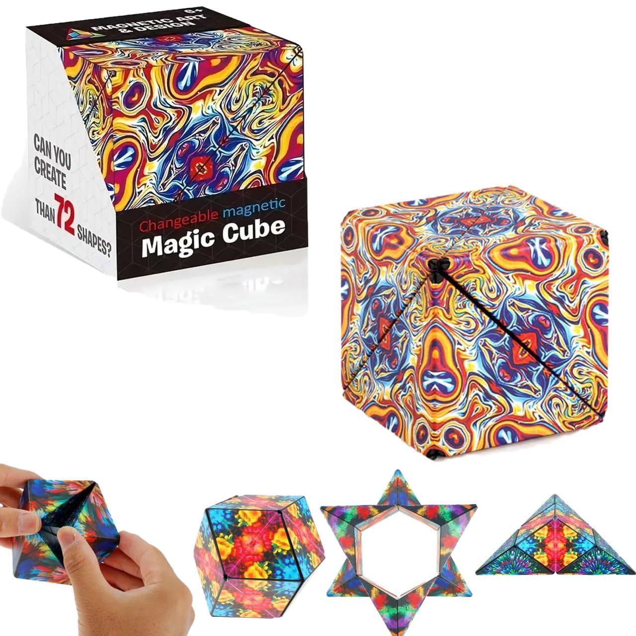 Toys and Treats India Magic Cube Shape Shifting Puzzle Box - Magnetic ...