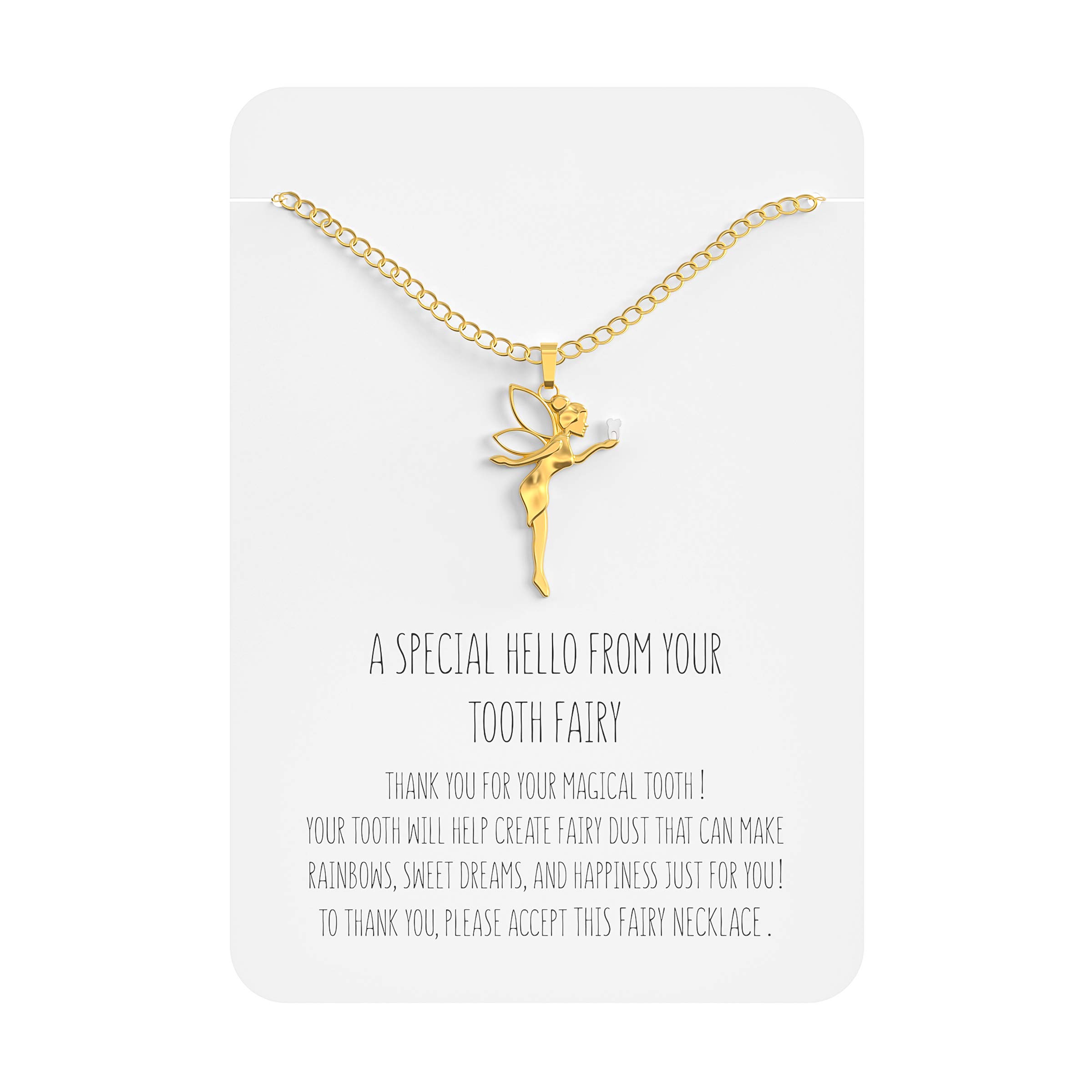 Tooth Fairy Necklace – Tooth Fairy Pendant - A Message from Your Tooth ...