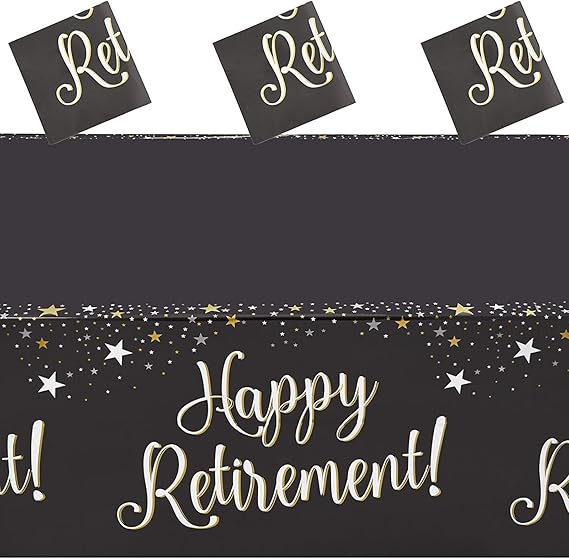 Amazon.com: Sparkle and Bash Happy Retirement Party Table Covers (54 x ...