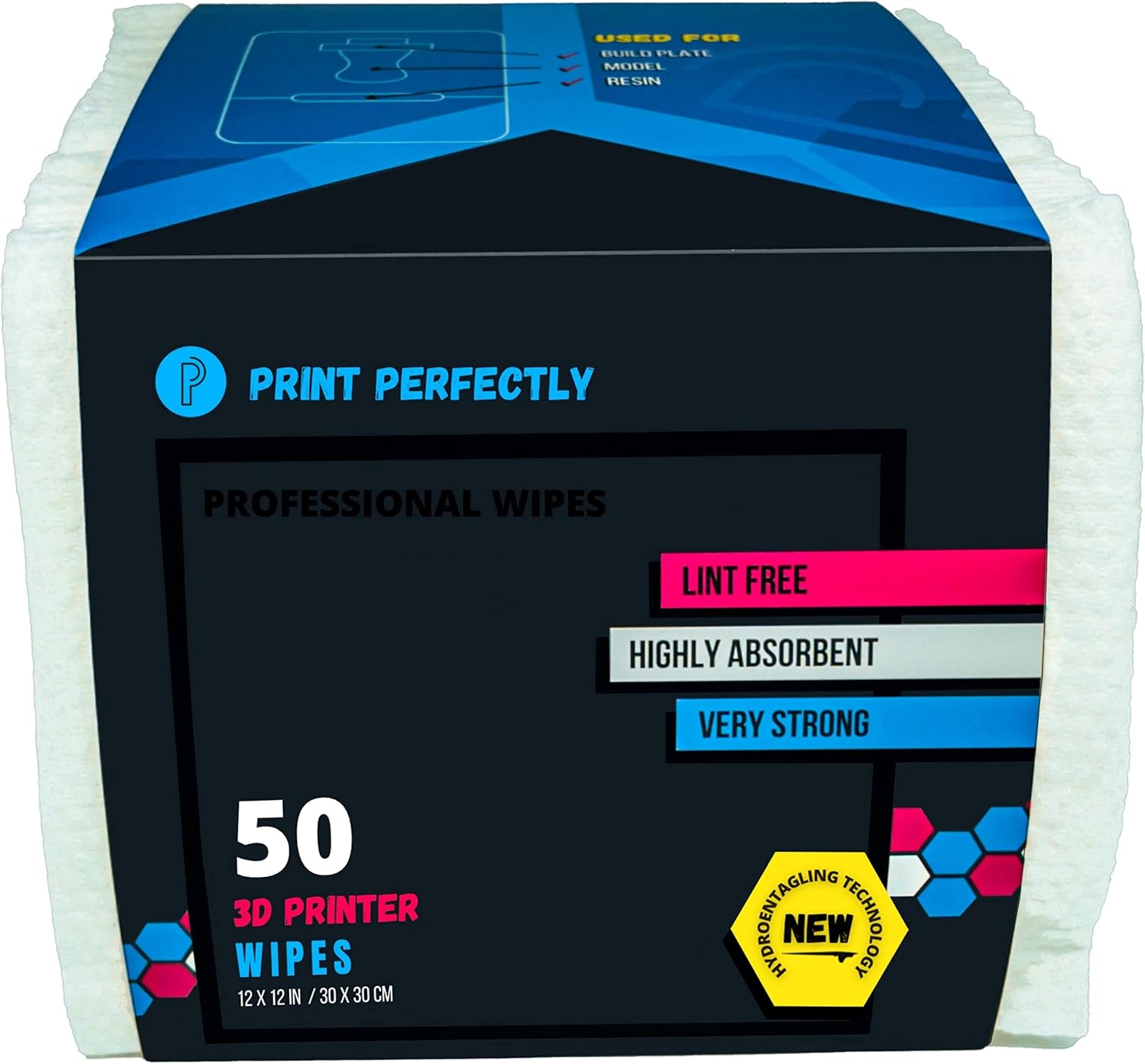 Amazon.com: 50PK 3D Printer Lint Free Wipes Towels, Dry Wipe Resin VAT ...