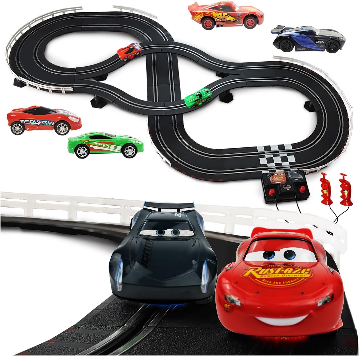Nuit Slot Car Racing Track Set with Lightning Philippines | Ubuy
