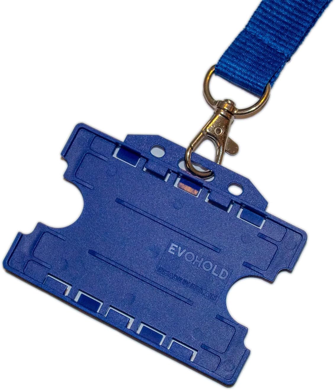 ALG ID Cards® Dark Blue ID Card Badge Holder - Dark Blue Lanyard Card ...