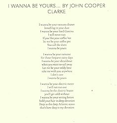 I Wanna Be Yours: John Cooper Clarke: Amazon.co.uk: Cooper Clarke, John ...