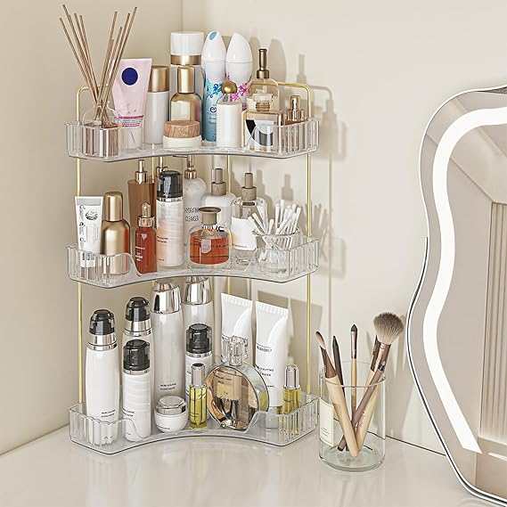 Amazon.com: Webetop Corner Bathroom Counter Organizer 3 Tier Bathroom ...