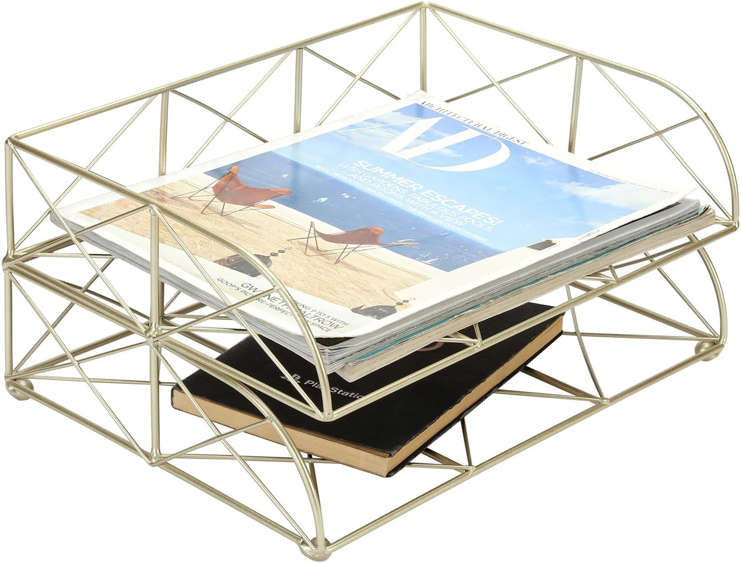 Amazon.com: MyGift 3 Tier Rustic Brown Wood Office Desk Paper Tray with ...