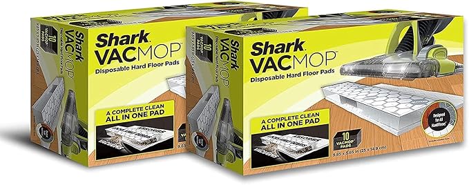 Amazon.com: Shark VACMOP Disposable Hard Floor Vacuum and Mop Pad ...