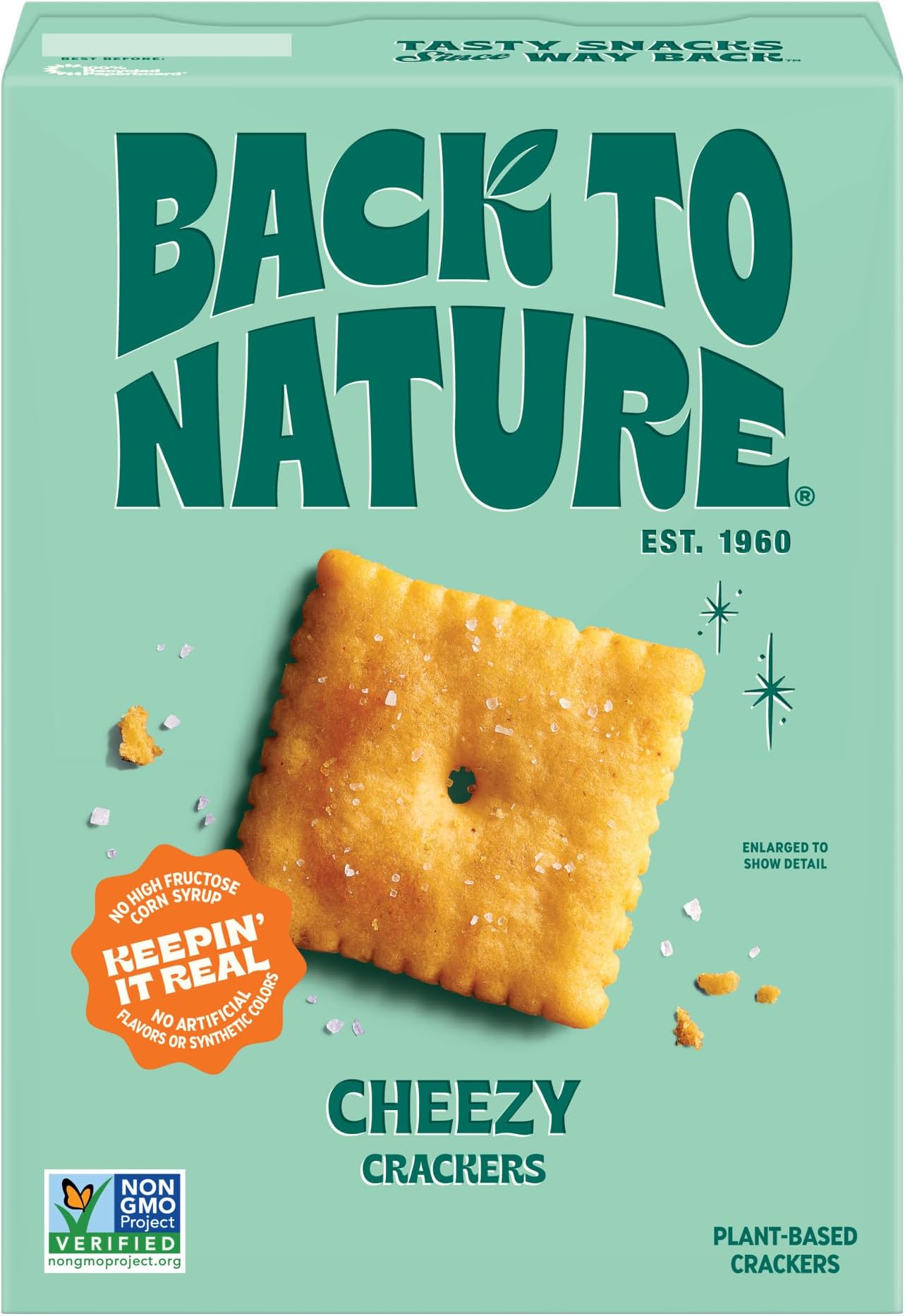 Amazon.com: Back to Nature Cheese Flavored Crackers - Non-GMO, Made ...