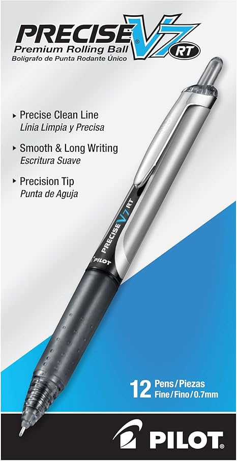 PILOT Precise V7 RT Bolígrafos de tinta líquida recargables y ...