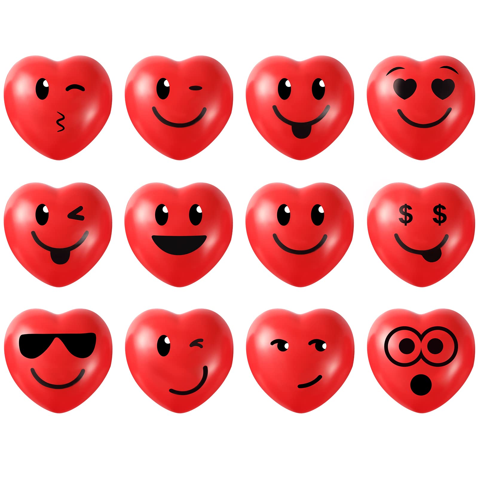 Snapklik.com : 12 Pieces Heart Stress Balls, Valentines Day Stress ...