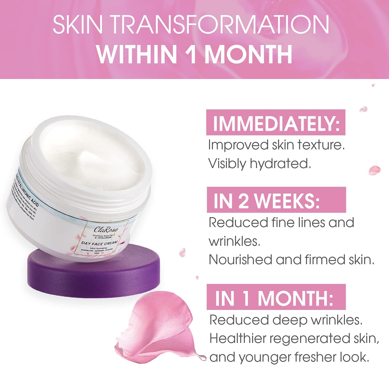 ClaRose Anti-ageing Face Cream 50ml, Face Serum 20ml and Eye Cream 30ml ...